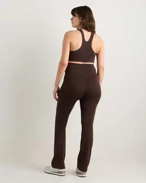 Quince Ultra-form Maternity Bootcut Pants - Espresso