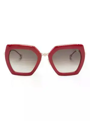 Philipp Plein Silver Tone Eyewear For Women