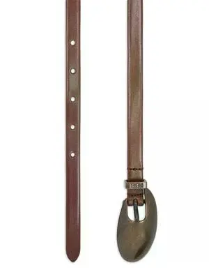 DIESEL® Sculptural-buckle Belt - Brown