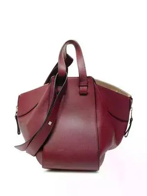Loewe 2016-2018s Large Hammock Leather Tote - Red