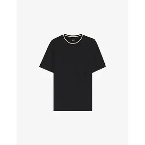 BOSS Striped-collar Regular-fit Cotton-piqué T-shirt Xxl