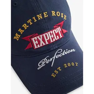 Martine Rose Embroidered Cotton Baseball Cap - Blue Navy