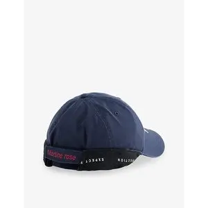 Martine Rose Embroidered Cotton Baseball Cap - Blue Navy