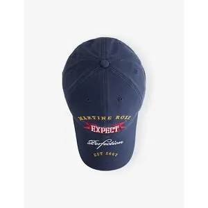 Martine Rose Embroidered Cotton Baseball Cap - Blue Navy