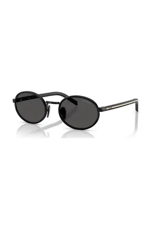 Prada Full Rim Oval Sunglasses - Red