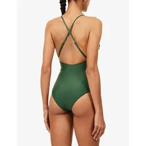 Verandah V-neck Cross-back Swimsuit