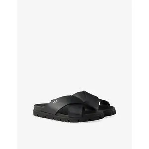 Prada Crisscross Rubber Sandals