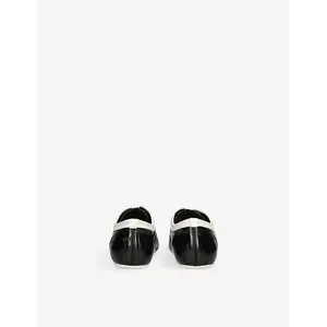Dries Van Noten Flat Slim Leather Trainers - Black