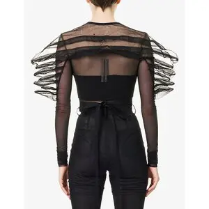 Rick Owens Rhino Structured Sheer Top