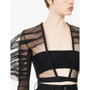 Rick Owens Rhino Structured Sheer Top