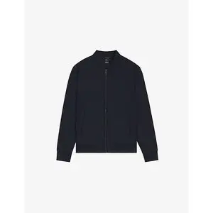 BOSS Padded Panel Zipped Cotton Sweatshirt