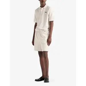 Prada Layered-effect Boxy-fit Cotton Polo Shirt - Neutral