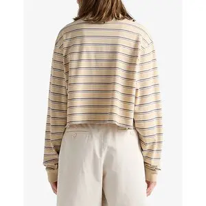 Prada Striped Piqué Cotton Polo Shirt