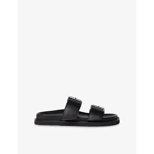 Whistles Double-buckle Leather Slides
