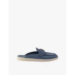 Prada Blue Triangle Logos