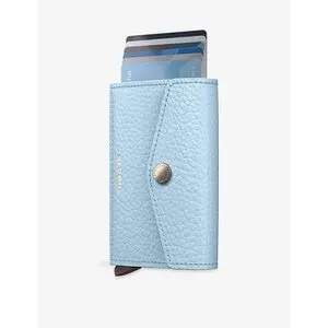 SECRID Envelope Pebble Leather Wallet - Ice Blue