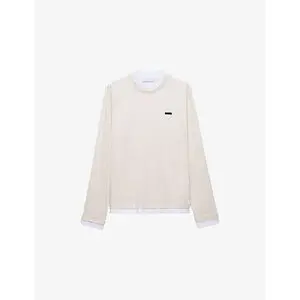 Prada Layered-effect Long-sleeved Cotton T-shirt