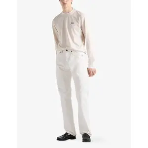 Prada Layered-effect Long-sleeved Cotton T-shirt