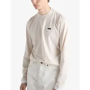Prada Layered-effect Long-sleeved Cotton T-shirt