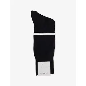 Falke No. 9 Crew-length Wool-blend Socks - Black