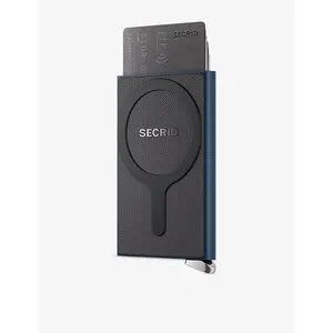 SECRID Cardprotector+ Fluted For Magsafe Aluminium Wallet - Navy