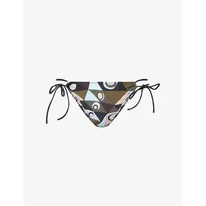 Emilio Pucci Printed Bikini Bottom - Khaki Blue