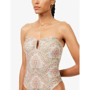 Paige Gianna U-ring One-piece Swimsuit - Surf Multi