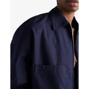 Prada Cropped Poplin Blouson Jacket