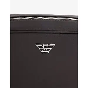 Emporio Armani Faux-leather Washbag - Ebony