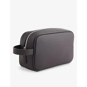 Emporio Armani Faux-leather Washbag - Ebony