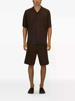 Herno Short-sleeve Chest-pocket Shirt - Brown