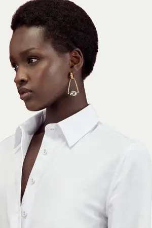 Karen Millen Cotton Woven Button-down Shirt