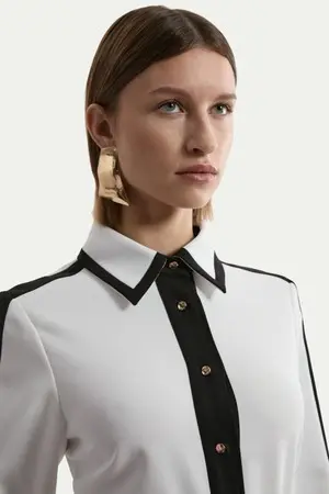 Karen Millen Petite Belted Midi Shirt Dress