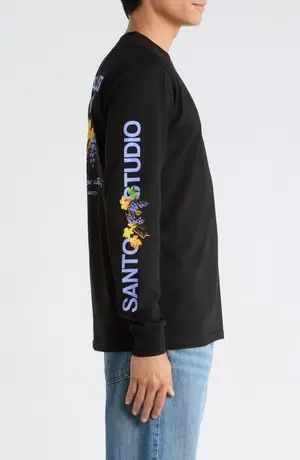 SANTO STUDIO X Luke Rockhold Timing Long Sleeve Graphic T-shirt