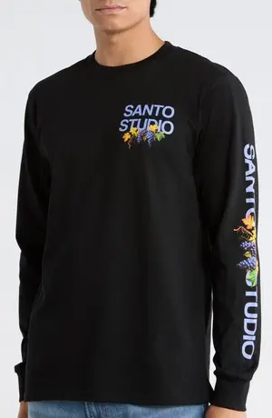 SANTO STUDIO X Luke Rockhold Timing Long Sleeve Graphic T-shirt