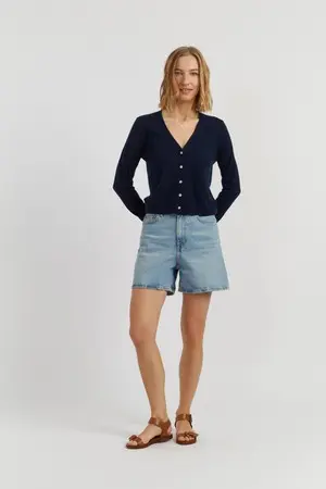 Chinti & Parker Air Pure Cashmere Cardigan - Navy