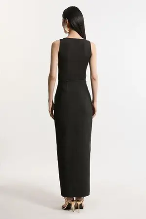 Karen Millen Figure Form Zip Maxi Skirt