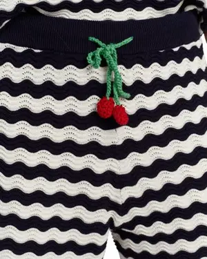 Chinti & Parker Cotton Crochet Shorts