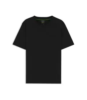 BOSS Porsche X Mercerized-cotton T-shirt With Reflective Branding - Black