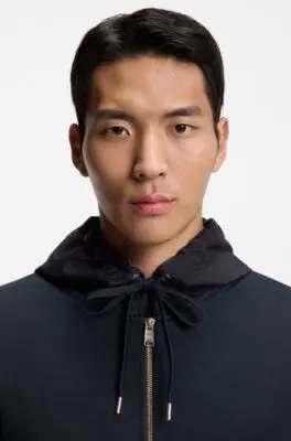 BOSS Hooded Zip-up Sweatshirt
