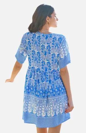 YUMI Palm Relaxed Dress