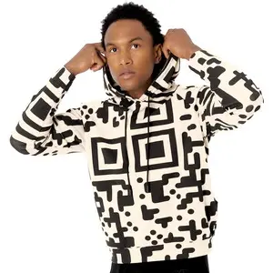 DAI MODA Qr Code Graphic Hoodie