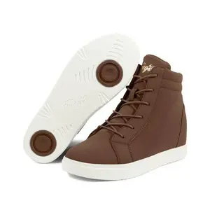 FUEGO Wedge Dance Sneakers - Mocha