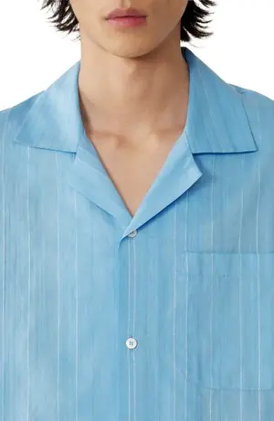 LANVIN Textured Shirt In Cotton And Silk