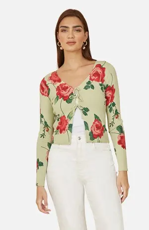 Yumi Printed Knitwear For Women