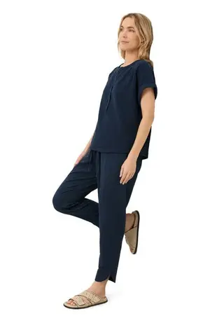 PACT Organic Cotton Coastal Double Gauze Tapered Pull-on Pant