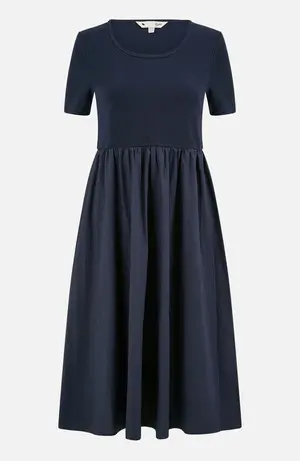 YUMI Jersey Top And Cotton Midi Dress