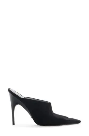 Balenciaga Duchesse Pointed Toe Mule - Black