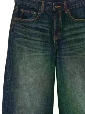 JNBY Vintage Wash Distressed Denim Shorts