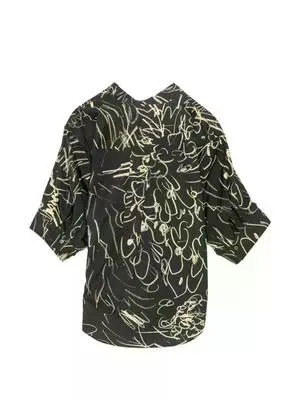 JNBY Botanical Line Short-sleeve Top - Black